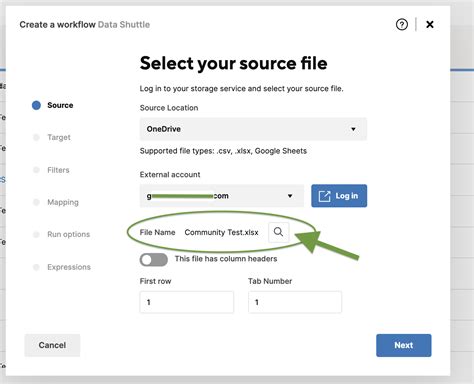 Data Shuttle Source File Cant Be Linked Through Ms One Drive Smartsheet Community