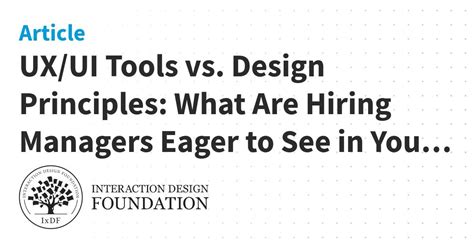 Uxui Tools Vs Design Principles What Are Hiring Managers Eager To