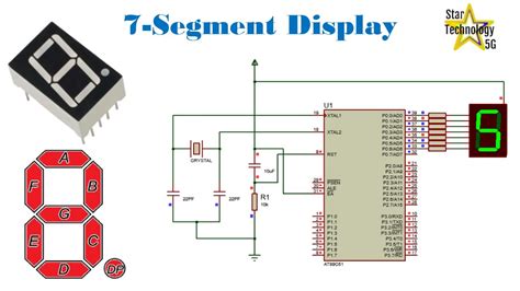 How To Interface 7 Segments Display With 8051 Microcontrollers In Assembly Language