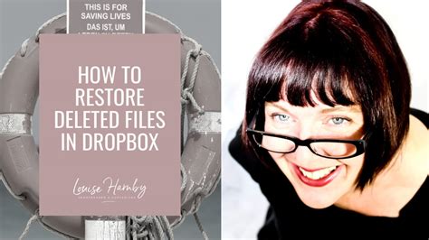 How To Restore Deleted Files And Folders In Dropbox Louise Harnby Crime Fiction And Thriller