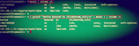 Freebsd Unix Show Mounted File Systems Nixcraft