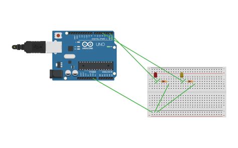 Circuit Design Traffic Light With Variable Tinkercad