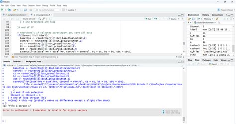 Error In Outoutmat Operator Is Invalid For Atomic Vectors Machine Learning And Modeling
