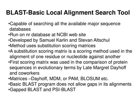 Ppt Techniques For Protein Sequence Alignment And Database Searching Part2 Powerpoint