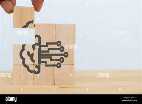 artificial intelligence and machine learning concept in humanoid brains