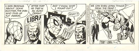 Original Comic Art By Amazing Spider Man Strip 1997 06 04 Nostalgic