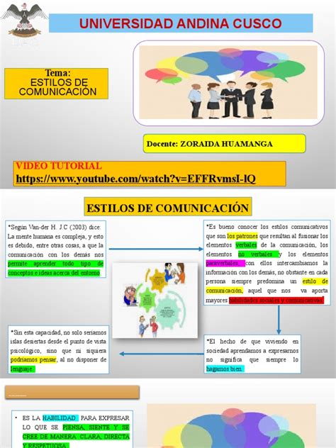 Estilos De Comunicación Y Escucha Activa Pdf Comunicación