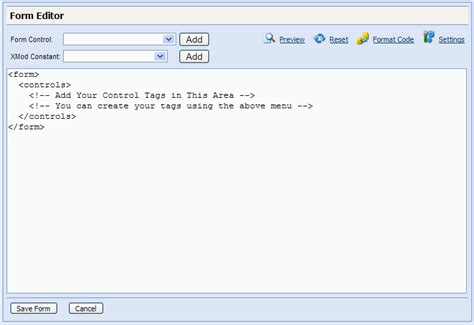 Manage Forms Xmod 4