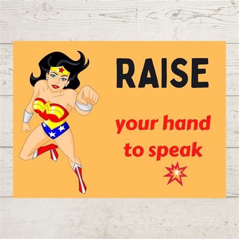 Classroom Rules Poster Classroom Decor Wall Art Classroom Bulletin Superhero Poster Digital