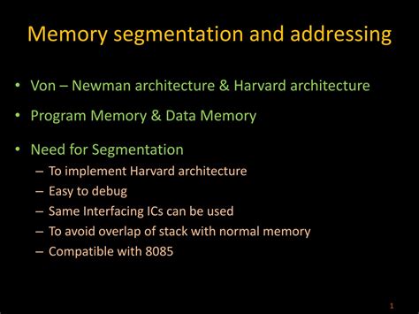 PPT Memory Segmentation And Addressing PowerPoint Presentation Free Download ID