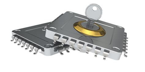 Key And Computer Microchip Isolated Technology Computing Microprocessor Copy PNG Transparent