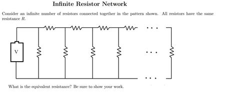Solved Infinite Resistor Network Consider An Infinite Number