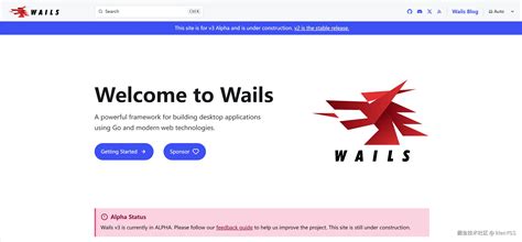 Wails V3初识简介与官网链接 Wails 是一个用于构建桌面应用程序的框架，允许开发者使用 Go 语言编写后端逻辑 掘金