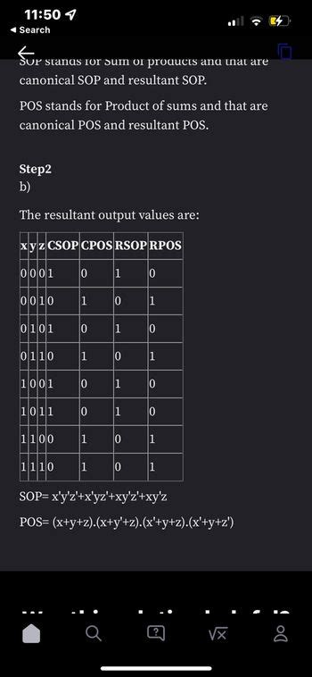 Answered Sop Stands For Sum Of Products And That Are Canonical Sop And Resultant Sop Pos