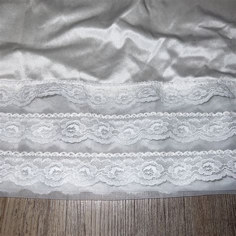 Vintage Sliperfection Silky Sheer Nylon Lacy Half Sli… Gem