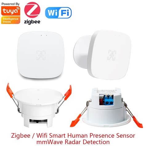 Tuya Zigbee Human Mmwave Presence Sensor Radar Detector Wifi Smart Life Motion Sensor With
