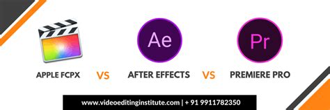 Differences Between Apple FCPX Premiere Pro And After Effects
