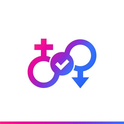 Значок секса с гендерными символами Премиум векторы