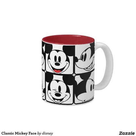 Mickey Mouse Grid Pattern Mug Zazzle Mugs Mickey Mouse Mickey