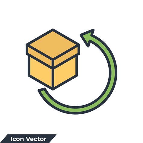 Return Icon Logo Vector Illustration Order Delivery And Reverse