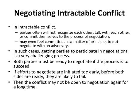 Obstacles To Negotiation Introduction Removing The Obstacles To Obstacles To Negotiation Introduction Removing The Obstacles To
