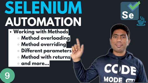 9 Working With Methods In Java Selenium With Java 2024 Series Youtube