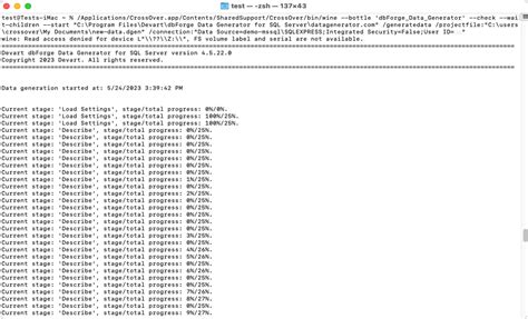 command line mode on macos