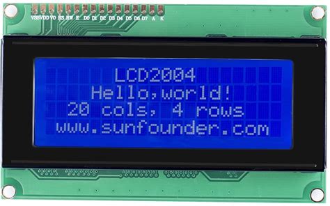 module sunfounder lcd2004 pour arduino r3 mega2560 raspberry pi