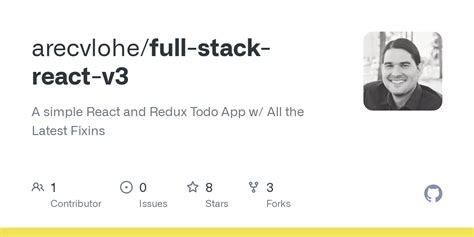 GitHub Arecvlohe Full Stack React V A Simple React And Redux Todo App W All The Latest Fixins