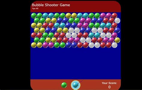 Bubble Shooter Game Using Html And Css In Vanillajs With Source Code