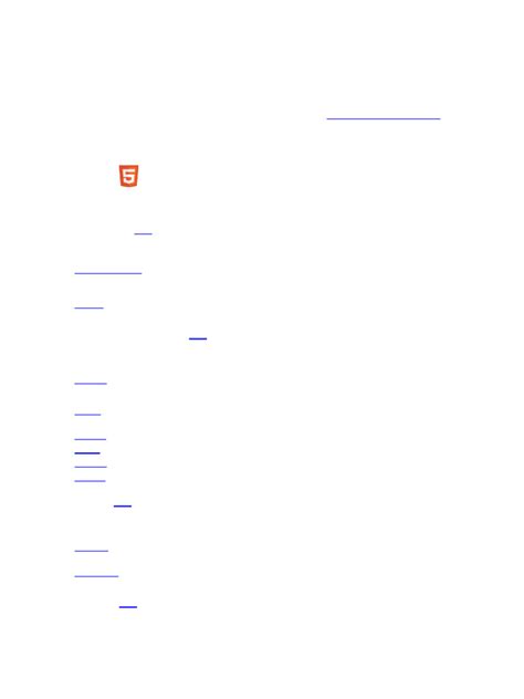 lista de elementos html5 pdf html html5
