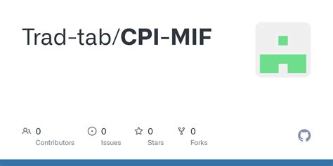 Github Trad Tabcpi Mif