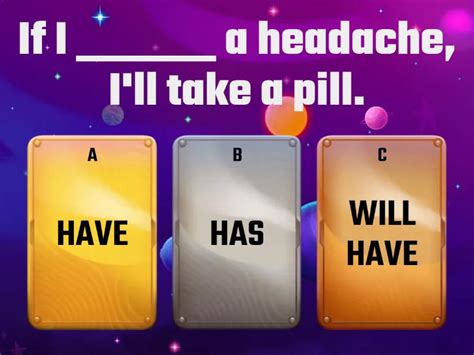 First Conditional Exercises Kuiz