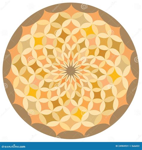 A Circular Decorative Pattern Stock Vector Illustration Of Geometric Mosque