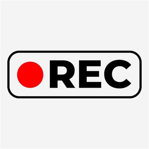 Premium Vector Record Button Icon Vector Illustration