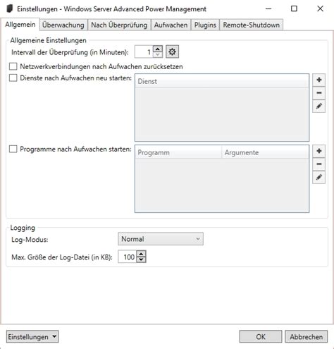 Windows Server Advanced Power Management Unbeabsichtigten Standby