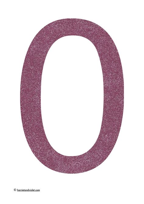 Numbers 0 9 Pink Glitter Valentine Printable Teaching Resources