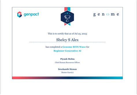 shelcy s alex on linkedin al generativeal genpact lifelonglearner