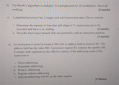 Solved B Use Booths Algorithm To Multiply 10