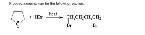 Solved Propose A Mechanism For The Following Reaction Chegg