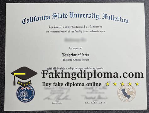 How Much To Order Csuf Bachelor Degree Buy Fake Diplomaorder Degree