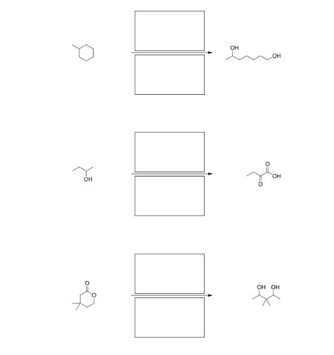 provide the reagents to finish the multi step