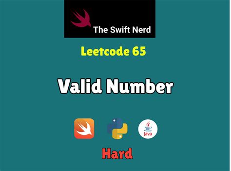 Swift Leetcode Series Valid Number By Varun Dev Genius