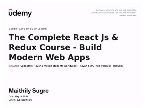 Completed Reactjs And Redux Course Continuouslearning