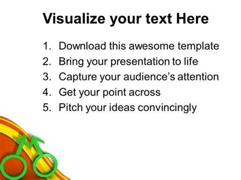 Male And Female Symbol PowerPoint Templates Ppt Backgrounds For Slides