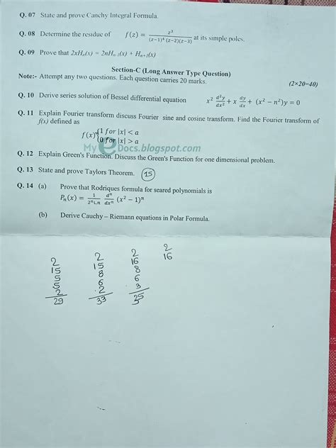 Msc Physics Sem 1 2024 Question Papers Myedocs • मेरे लेख्य