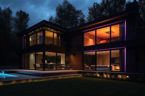 Premium AI Image Smart Home With Automated Lighting And Temperature Controls Created With