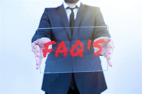 Text Sign Showing Faq S Is Conceptual Photo List Of Questions And Answers Relating To A