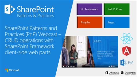 New Sharepoint Office365 Dev Pnp Webcast Crud Operations With Spfx