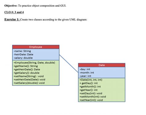 Solved 1 Implement The Two Classes Given In The UML Chegg Com